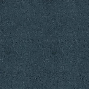 Homepop Home Decor | Upholstered Tufted Velvet Ottoman Bench | Ottoman Bench for Living Room & Bedroom, Blue, 24 x 16 x 17-1/2 inches high