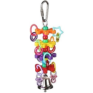 Super Bird Creations 6-1/2 by 1-1/2-Inch Cascade Mini Bird Toy, Small