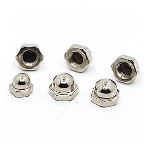 M3 M4 M5 M6 M8 M10 Cap Nuts Decorative Cover Semicircle Head Acorn Nut (Size : M6 20pcs)