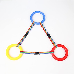 NUOBESTY 6pcs Walking Rope Kids Handles Safety Preschool Line Rope Extendable and Adjustable Handles Walking Rope for Toddlers