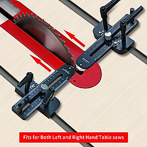 Jikbeed Thin Rip Jig/Thin Rip Jig Table Saw Jig Guide for Making Repetitive Narrow Strip Cuts - Fits 3/8" x 3/4" T-Slot, Compatible with Table Saw, Band Saw, and Router Table