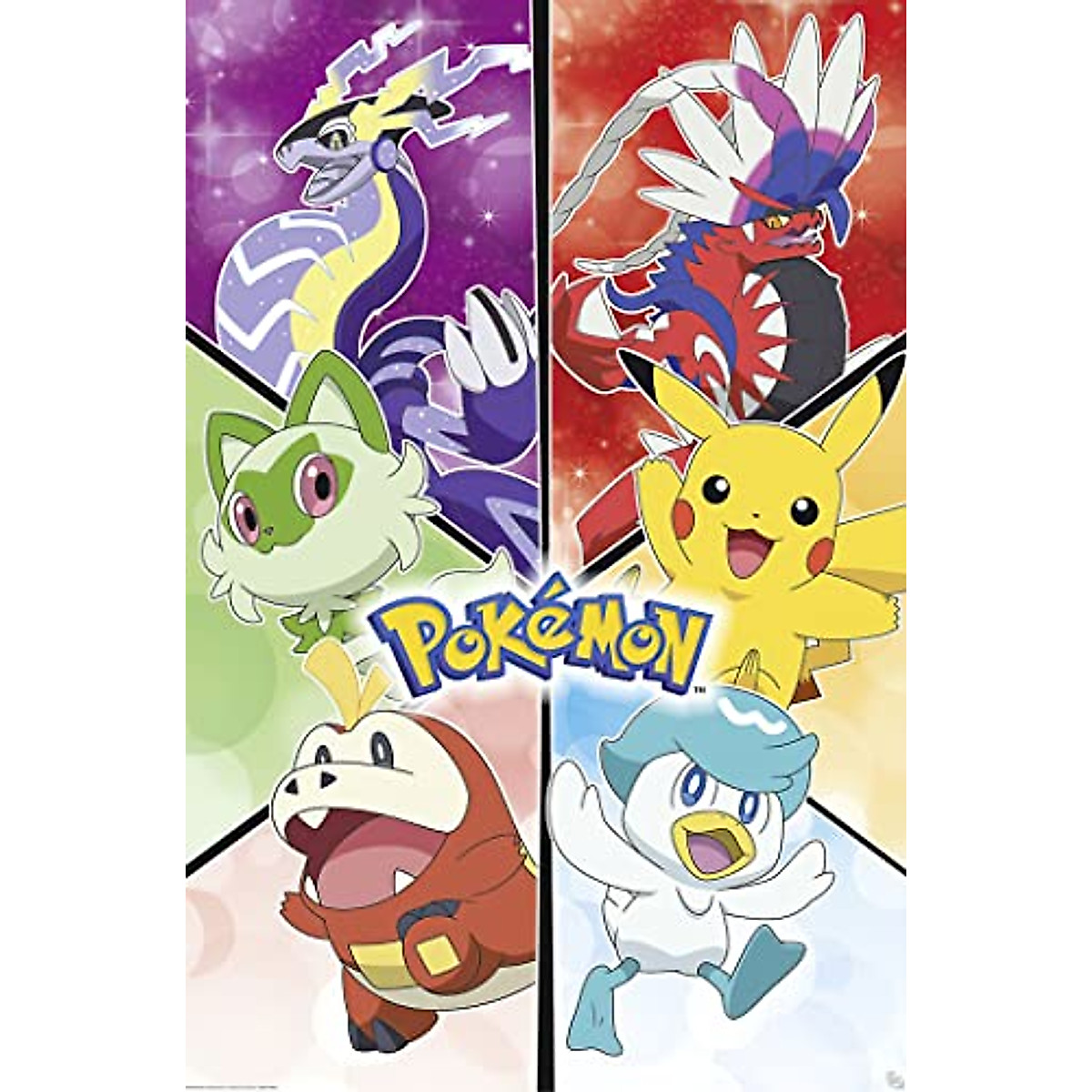 Pokemon - TV Show / Gaming Poster (Scarlet & Violet - Character Montage) (Size: 24" x 36")
