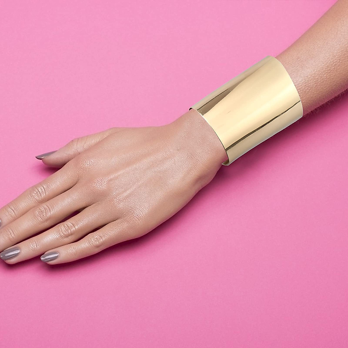 37YIMU 4 Pcs Gold Cuff Bangle Bracelet for Women Open Wide Wire Bracelets Gold Wrist Cuff Wrap Bracelets