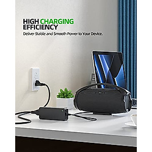 90W 19V Charger Fit for JBL-Boombox 1 2 Portable Wireless Bluetooth Speaker JBL Boost TV JBLBOOMBOXGRNAM JBLBOOMBOXBLKEU JBLBOOMBOXBLKJN MAIN-40911 Power Supply Adapter Cord
