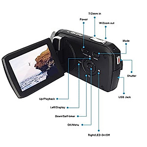 Video Camera Camcorder for Kids Vlogging Camera Full HD 1080P 30FPS 24.0MP Digital Camera Video Recorder 2.8 Inch Screen Camcorder for Kids Teens Beginners Birthday Gifts