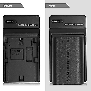 LP-E6 Battery Charger for Canon EOS 5D Mark II, EOS 5D Mark III, EOS 60D, EOS 60Da, EOS 6D, EOS 70D, EOS 7D, EOS 7D Mark II, Replacement for Canon LC-E6 LC-E6E Charger