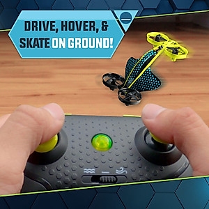 WowWee HydraQuad 3-in-1 Hybrid Air to Water Stunt Drone – Remote Control Toy for Kids