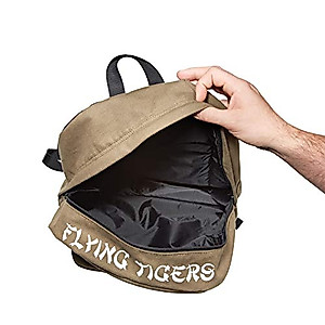 Classic Flying Tigers Canvas Backpack With Adjustable Shoulder Straps For All Ages One_Size