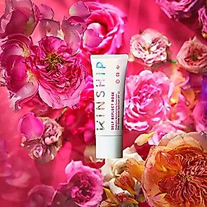 Kinship Self Reflect Rose SPF 32 Probiotic Moisturizing Sunscreen Zinc Oxide - Rose Scented Sheer, Reef-Safe, Benzene-Free Mineral Sunscreen for Blemish-Prone Skin (1.75 oz)