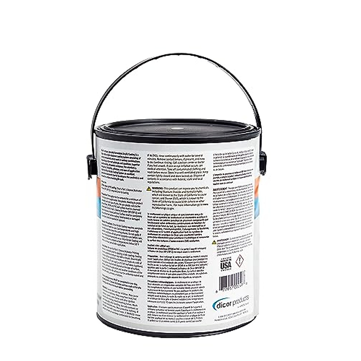 Dicor RP-CRC-1 EPDM Rubber Roof Acrylic Coating Part 2 - White, 1 Gallon