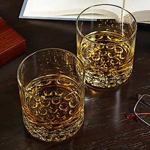 Custom Buckman Whiskey Glasses and El Matador Bull Whiskey Decanter Set (Personalized Gift)