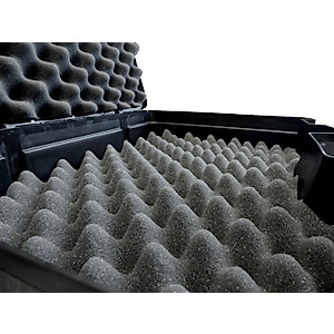 CASEMATIX Cardioid Dynamic and Vocal Microphone Hard Case Compatible with Shure Microphones SM58, SM57, Beta 58A, PG48, PGA58 and More with Customizable Foam for up to 6 Mics