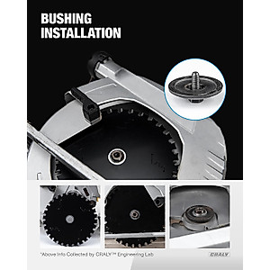 CRALY Saw Blade Bushing Set, Arbor Adapter Kit, Reduction Ring Combo, 30mm-5/8'', 20mm-5/8'', 7/8''-5/8'', 20mm-1/2'', 1''-5/8'', 20mm-10mm, 5/8''-3/8'', 5/8''-1/2'', 16-Pack(BU-08-16)