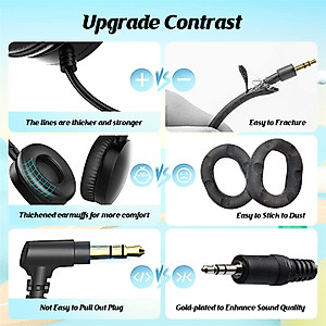 Hongzan Classroom Headphones Bulk for Kids 5 Pack, Durable Headphones for School Students Children Boys Girls and Adults (Black)