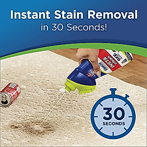 BISSELL InstaClean Oxy Pet Spot and Stain Remover with Brush Head, 4 pack, 17409