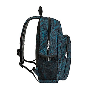 LEGO Heritage Classic Kids School Backpack Bookbag, for Travel, On-The-Go, Back to School, Boys and Girls, with Adjustable Padded Straps and Fun Patterns, Blue Print