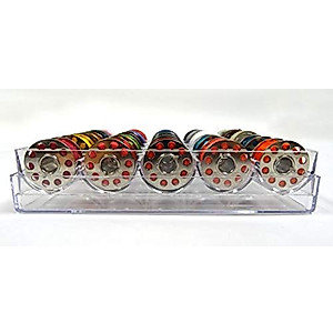 Dritz Box with Foam Insert Bobbin Set, 25, Assorted