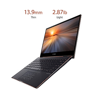 Asus ZenBook Flip S Ultra Slim Laptop, 13.3 4K UHD OLED Touch Display Core i7-1165G7 CPU, 16GB RAM, 1TB SSD, Thunderbolt 4, TPM, Windows 10 Pro, Jade Black, UX371EA-XH77T (Renewed)