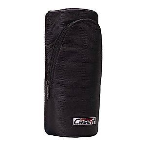 Case-it Magnetic Stand Up Pouch, Stand up Pencil Case, Large Capacity Pencil Pouch, Zipper Phone Holder, Mobile Phone Bracket, Stationery Organizer, Storage Makeup Pouch, PLP-167, Black