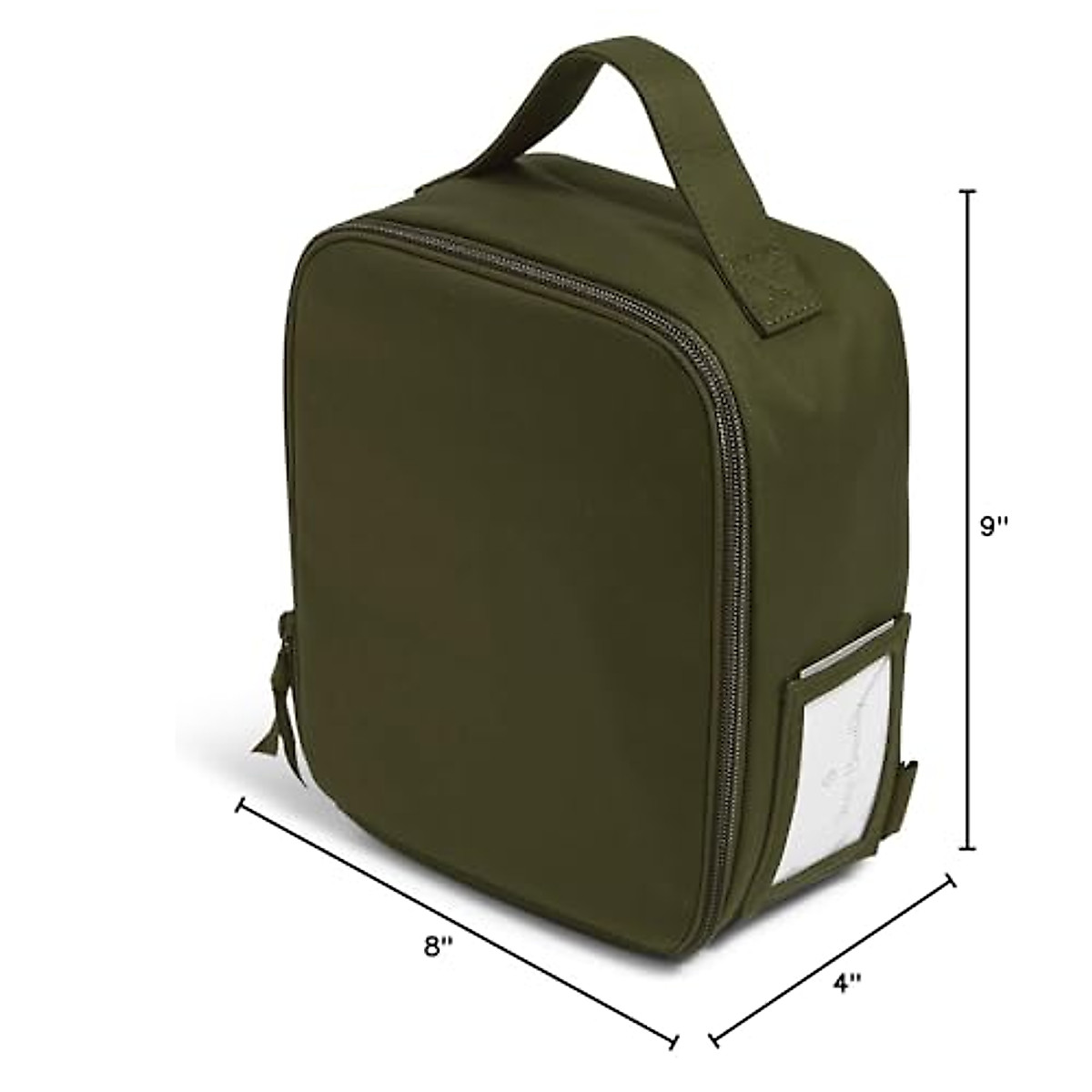 Vera Bradley Women's Cotton Lunch Bunch Lunch Bag, Climbing Ivy Green, One Size