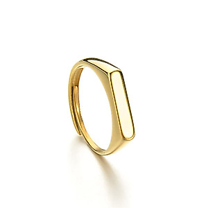 ZKXXJ Personalized Name Ring for Her Him,Customized His Her Thin Signet Band Stainless Steel Nameplate Quote Love Engraved Anniversary Promise Ring BFF Couples Jewelry,Size 6-12