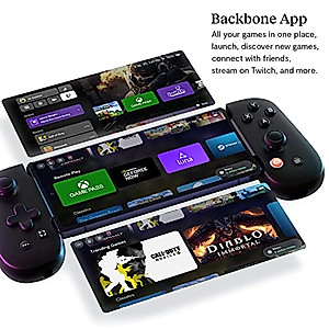 BACKBONE One Mobile Gaming Controller for Android and iPhone 15 Series (USB-C) - Turn Your Phone into a Gaming Console - Play Xbox, PlayStation, Call of Duty, Roblox, Minecraft, Genshin Impact & More