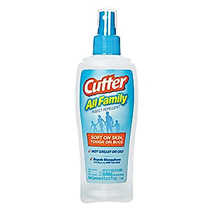 Cutter All Family Insect Repellent, Mosquito Repellent, Repels Ticks, Gnats, Fleas and More, 7% DEET (Pump Spray) 6 Ounce