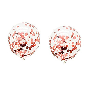 NOLITOY 20pcs 16 confetti balloons party balloons supplies printing balloons number ballons rose gold balloon garland decor birthday balloons latex balloons decorate balloon supplies baby