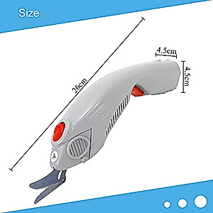 WBT-1 Electric Scissors for Cutting Fabric Cordless Electric Fabric Scissors Cloth Cutter with 2 Blades (1 Battery)