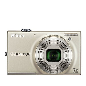 Nikon COOLPIX S6100 16 MP Digital Camera with 7x NIKKOR Wide-Angle Optical Zoom Lens and 3-Inch Touch-Panel LCD (Silver) (OLD MODEL)