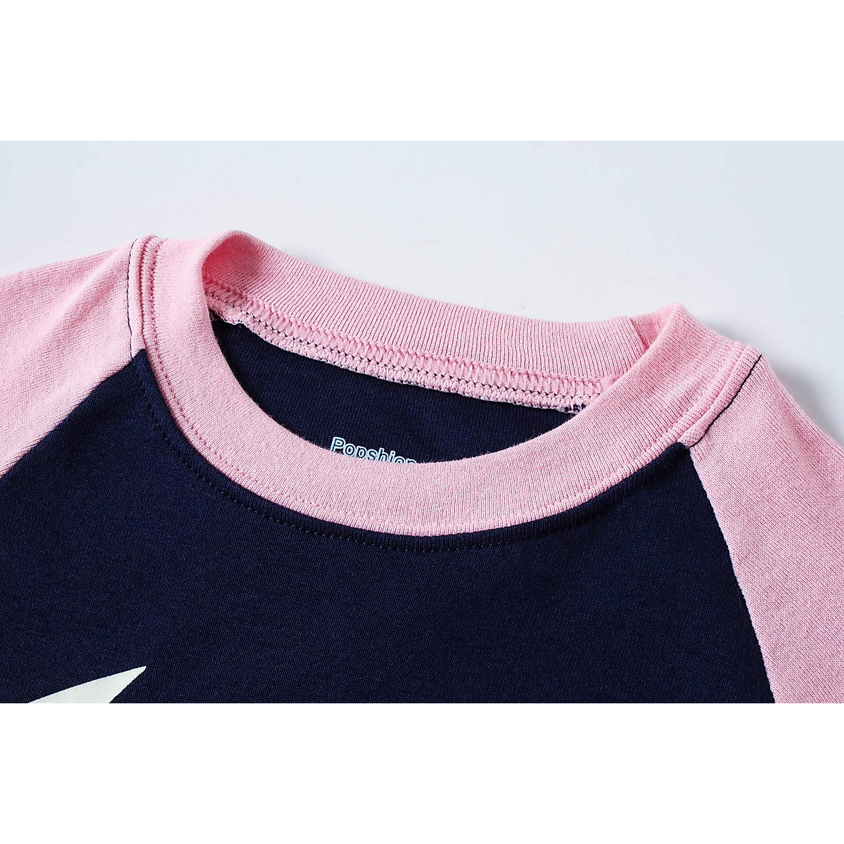 Girls Unicorn Pajamas Glow in the Dark Two Piece Long Sleeve Cotton PJs Toddler Girl Unicorn Shirt Kids Sleepwear 6t/6206