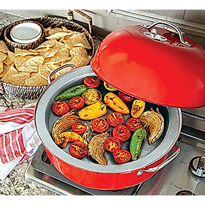 Nordic Ware 36556 Kettle Smoker, Red