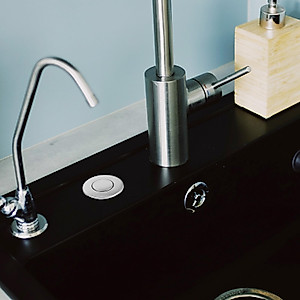 3 sets Garbage Disposal Parts Kit Garbage Disposal Button Garbage Disposal Bathtub Brushed Nickel