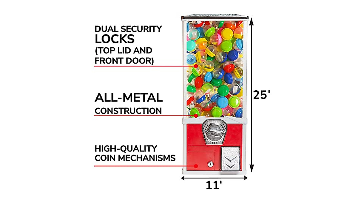 Big Capsule Vending Machine for Gumballs & Prizes | Durable & Profitable