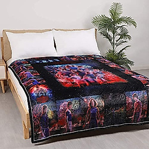 Nelton [60 x 80 inches Plush Throw Fleece Blanket, Lightweight Soft Plush Fluffy Warm Cozy – Perfect for Bed, Sofa