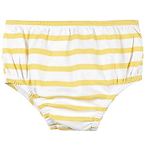 Gerber baby girls 3-piece Dress, Diaper Cover and Headband Set Casual Dress, Yellow Bumblebee, 12 Months US