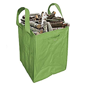 Martha Stewart MTS-MLB1-P2 48-Gallon Multi-Purpose Re-Usable Heavy Duty Garden Leaf and Debris Bag with Reinforced Shoulder Straps and Side Handles (Bay Leaf Green)