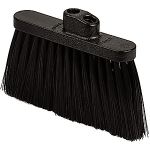 SPARTA 3685403 Flo-Pac Duo Sweep Stiff Filament Light Industrial Broom Head, Polypropylene Bristles, 11" Trim x 11" Width Bristle, 7" Overall Length, Black