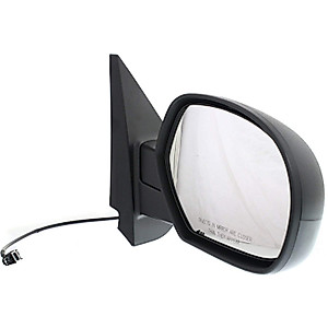 Kool Vue Left & Right Power Heated Mirrors Compatible With Chevrolet Silverado 1500 2007-2013 Manual Fold w/o Signal Light, Blind Spot, Memory, Puddle Lamp & Auto-Dimming Textured Crew Cab, New Body