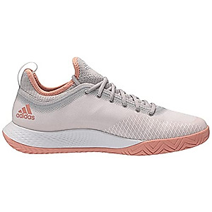 adidas Women's Defiant Generation Tennis Shoe, White/Black/Ambient Blush, 10