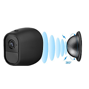 Outdoor Mount Metal Magnetic Mount for Arlo, Ceiling/ Table Mount for Arlo with Base Station-Arlo, Arlo Pro, Arlo Pro 2, Black (3 Pack)