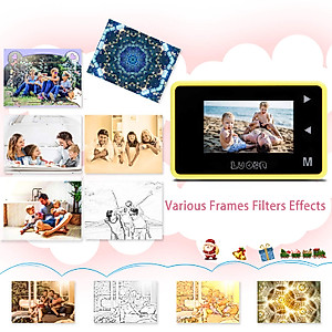 Luoba Kids Camera Waterproof Children Digital Camera for Kids Birthday Gifts Age 3-10,FHD Video Toddler Toy Camera for 3 4 5 6 7 8 Year Old Girls with 32GB Card (Pink)