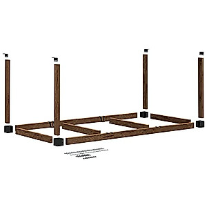 HyLoft HEAVYWEIGHT 48" W x 96" D Do-it-Yourself Plastic Ceiling Storage Kit, Gray