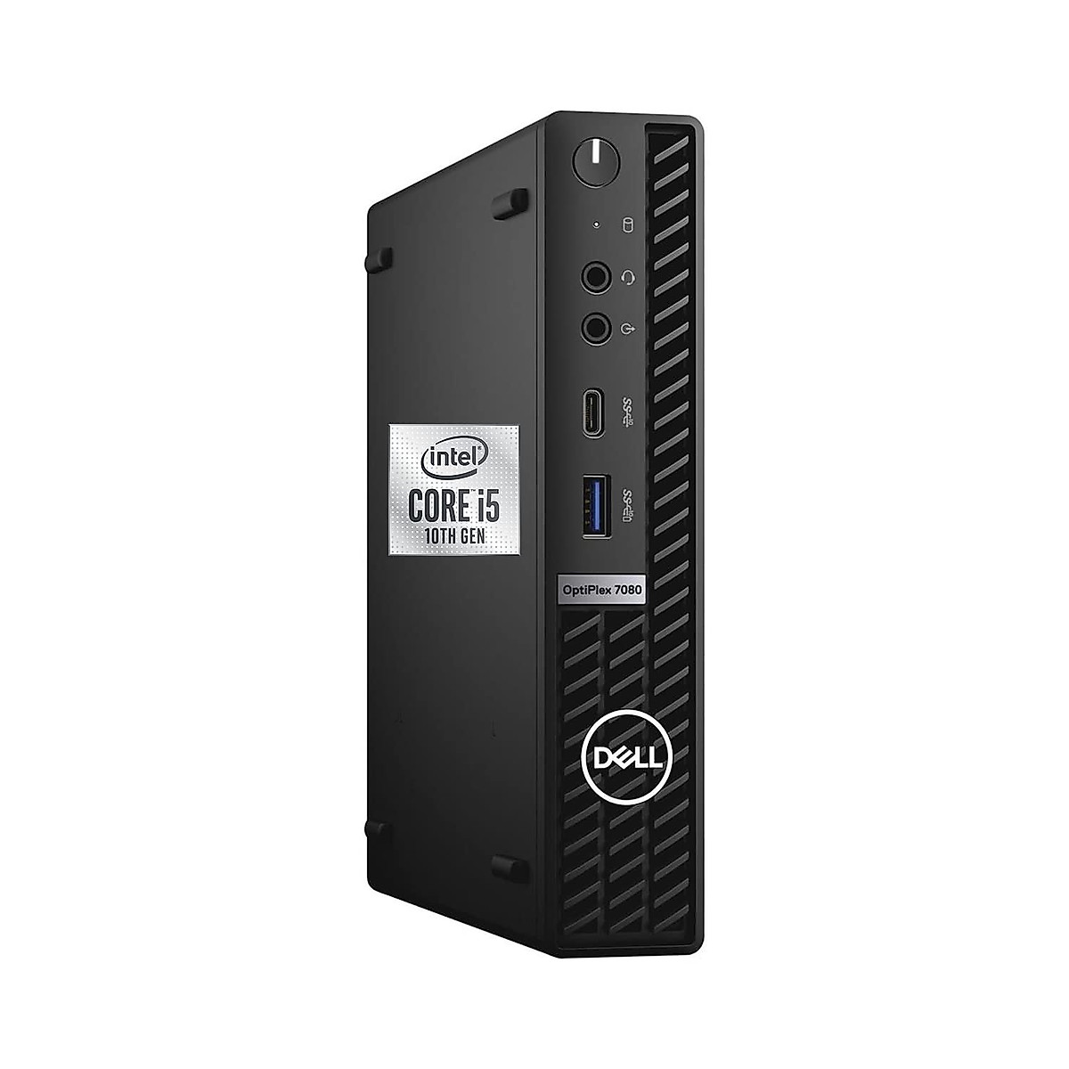 Dell OptiPlex 7080 Micro Form Factor Mini Business Desktop, Intel Core i5-10500T Processor, 32GB RAM, 512GB PCIe SSD, DisplayPort, RJ45, Wi-Fi 6, Windows 11 Pro, Black