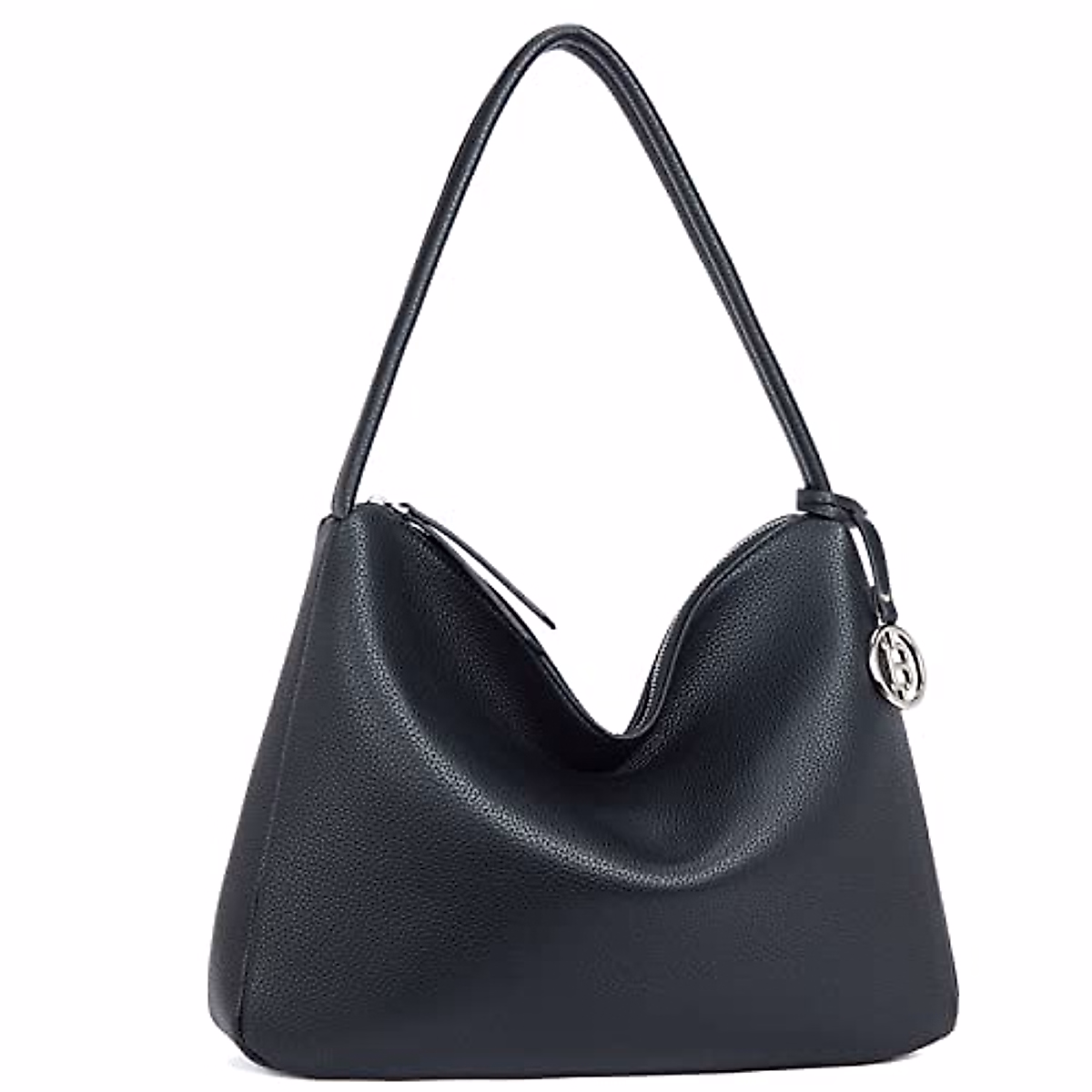 BOSTANTEN Shoulder Bag For Women Hobo Purses and Handbags Top Handle Clutch Purse with Zipper Closure Black