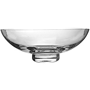 Hosley Clear Glass Bowl 11.8 Inch Diameter - Your Choice of Base Colors. Ideal Gift for Wedding or Special Occasion for Decorative Balls Orbs DIY Projects Terrariums and More. O4 (Clear)