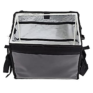Insulated Food Delivery Bag, Waterproof Multi Layer Refrigerated Bag, Large Capacity Refrigerated Backpack with Hollow Board and Reflective Strip, Used for Camping Refrigerated Fruit and Drinks