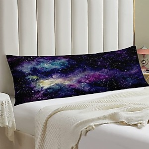 AIRMARK Galaxy-8 Body Pillowcase, 20"x54", Polyester, Soft Velvet Fabric, Breathable, Machine Washable