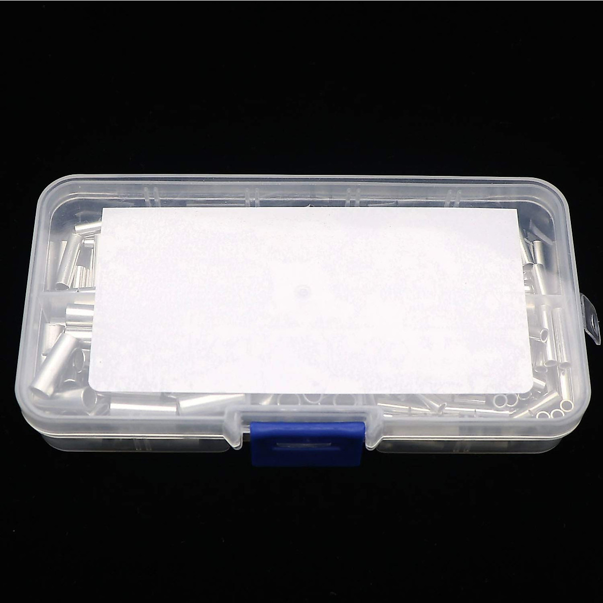 Zovfam 260 Pcs Non Insulated Butt Connectors 22-18/16-14/12-10 AWG Gauge Uninsulated Electrical Wire Ferrules Cable Crimp Terminal Kit for Electrical Splice DIY