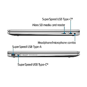 HP Chromebook X360 14b 14/inch HD 2-in-1 Touchscreen(Intel Celeron N4500,4GB RAM,128GB Storage(64GB eMMC + 64GB SD Card),Webcam)Home&Education Laptop,13.5-Hr Battery Life,IST SD Card,Chrome OS Silver